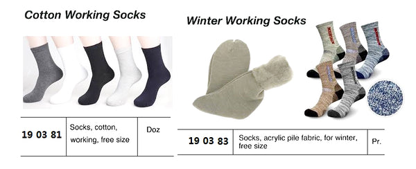 190383-SOCKS WORKING FOR WANTER, ACRYLIC PILE FABRIC FREE SIZE