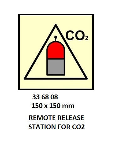 336808-FIRE CONTROL SYMBOL ISO 17631, REMOTE RELEASE STATION F/CO2