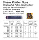 350254-HOSE STEAM RUBBER 4KG 25MM