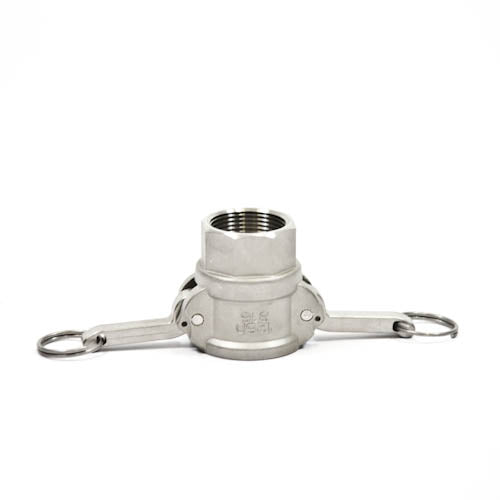 351834-COUPLING CAM&GROOVE S. STEEL, D SOCKET FEMALE THREAD 1-1/4?