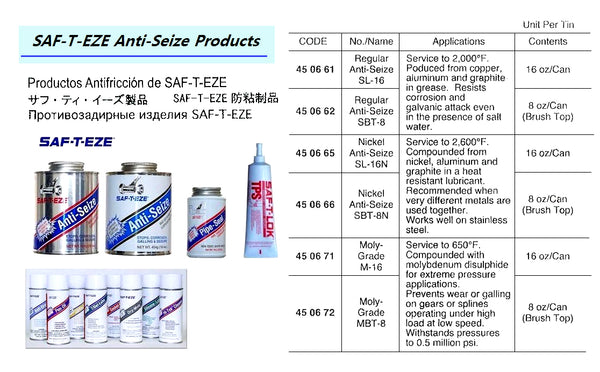 450661-SAF-T-EZE REGULAR ANTI-SEIZE, SL-16 16 OZ/CAN