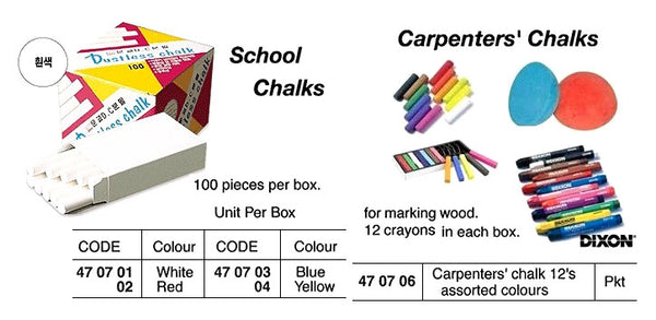470706-CARPENTERS? CHALK 12-COLORS
