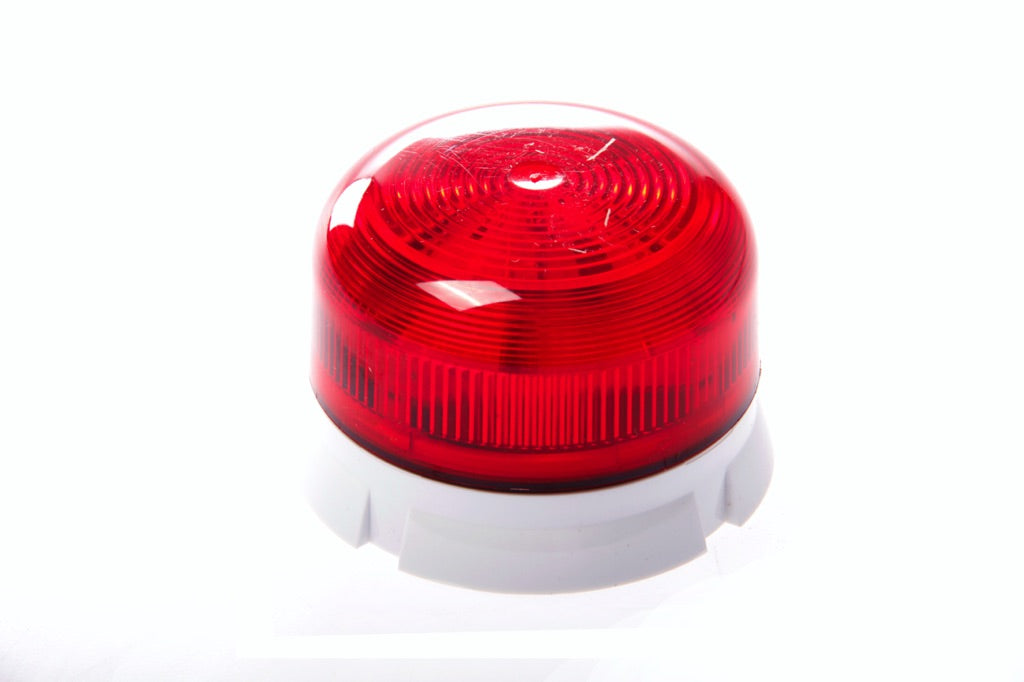 792191-ROTARY LIGHT WARNING RED, DC 12V 40W POLYCARBONATE