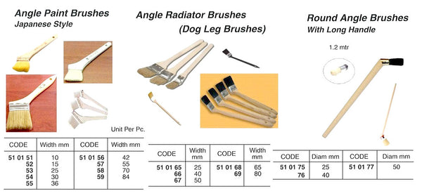510166-BRUSH RADIATOR ANGLE(DOG LEG), 40MM WIDTH
