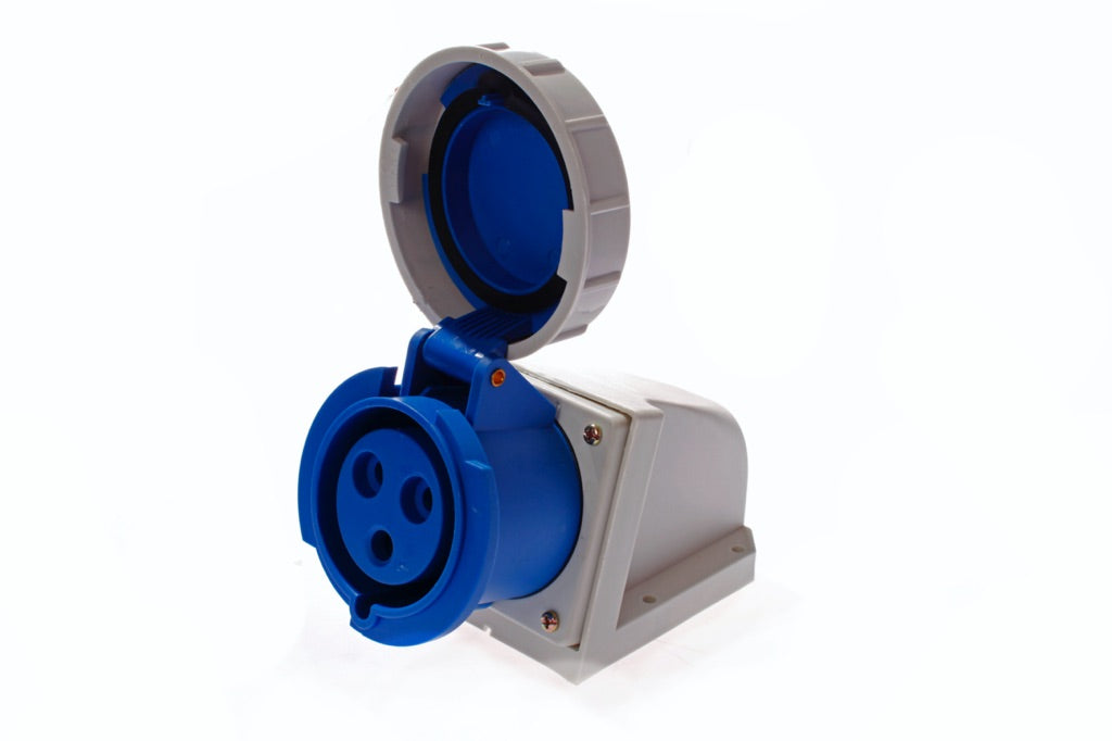 792735-RECEPTACLE CEE AC220V BLUE 3P, 32AMP 6H IP67
