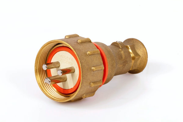 792886-PLUG WATERTIGHT 3PIN HNA, CAST BRASS