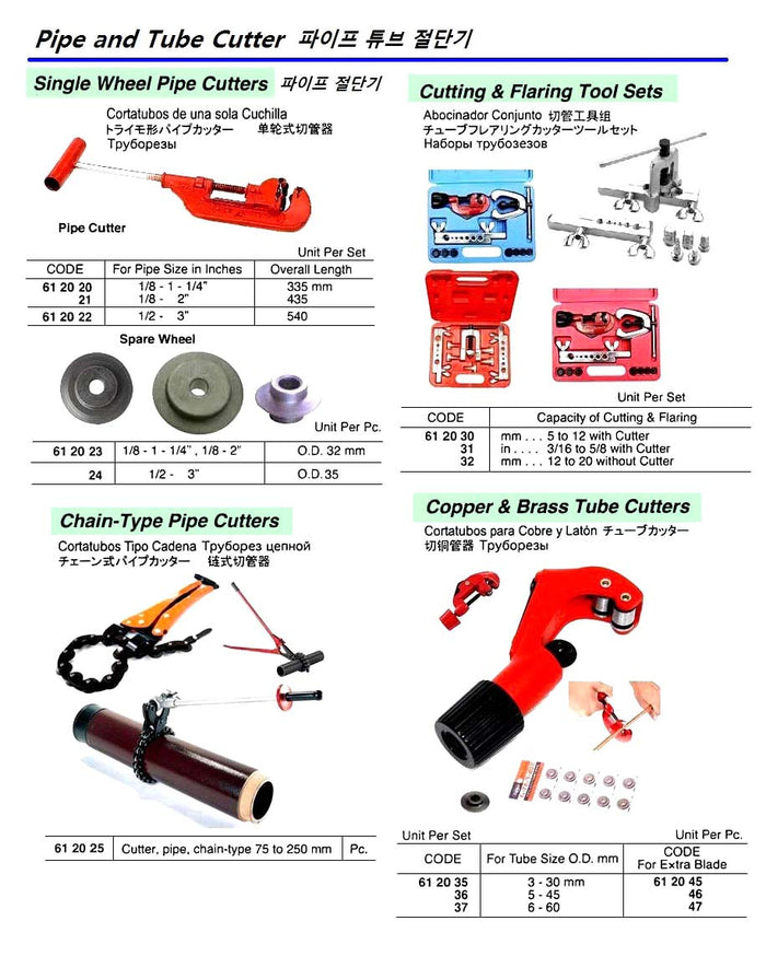 612032-FLARING TOOL SET 12 TO 20MM