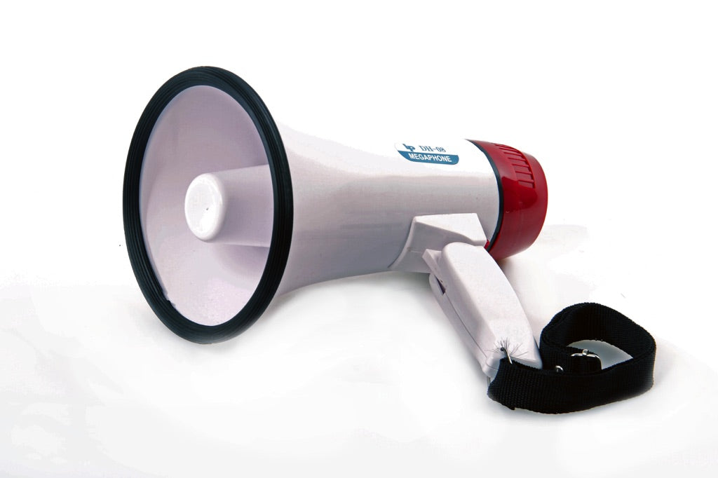 795703-MEGAPHONE TRANSISTER 6W, DIA192XL318MM WITH WHISTLE